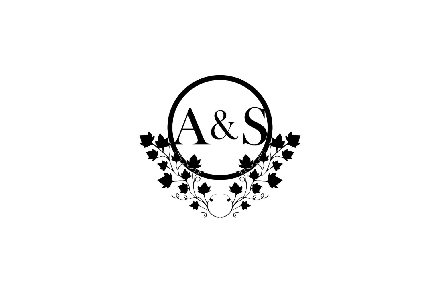 Sample Wedding Monogram Logo – William Brewster